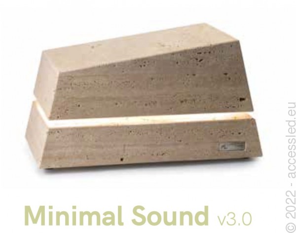 Minimal Sound V3.0 Pierre naturelle lumineuse avec sonorisation intégrée
